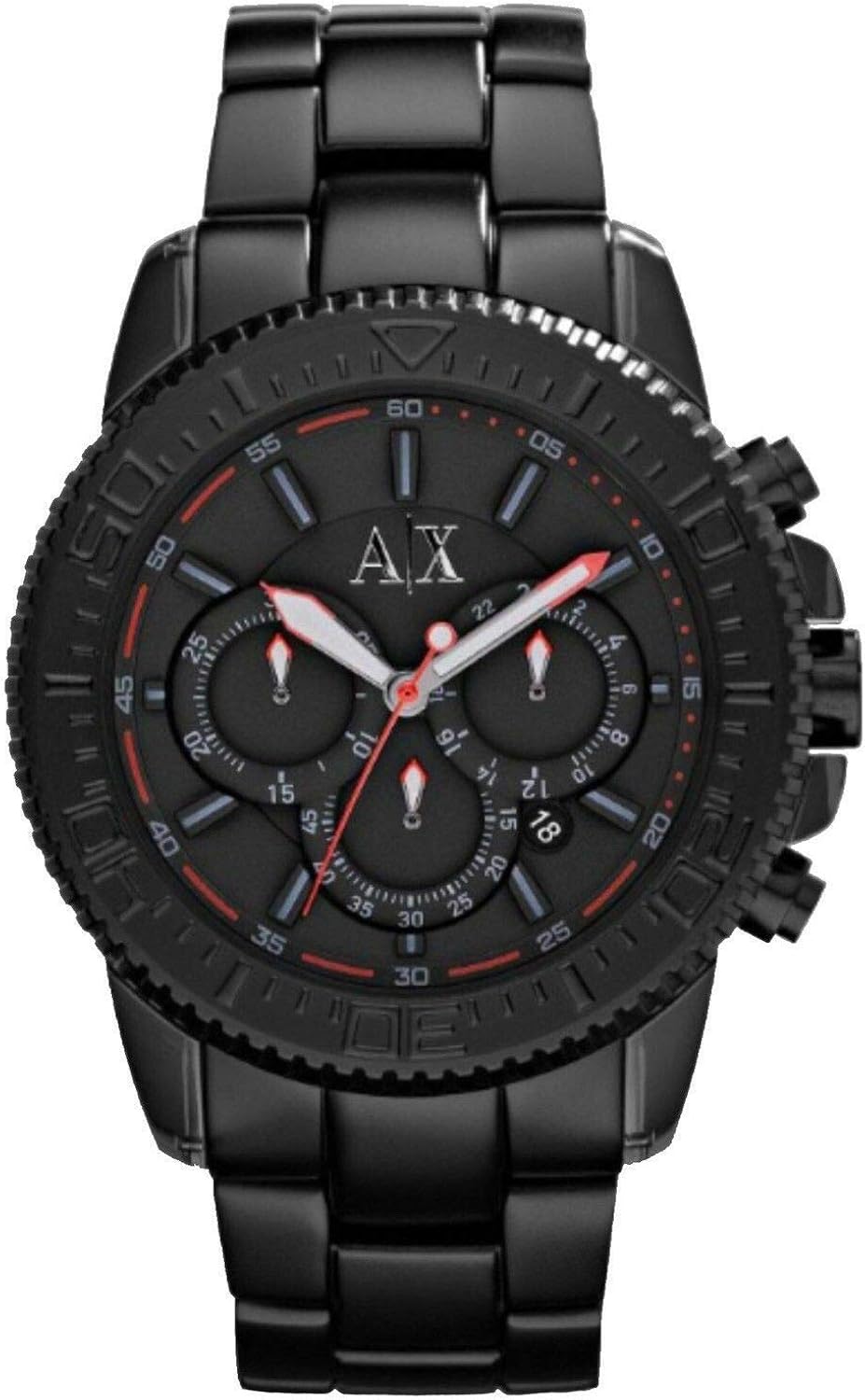 Amazon.com: A|X Men's Black Stainless Steel Watch AX1206: Watches