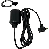 PumpSpy Sump Pump Tethered Float Switch, Universal Float Switch Replacement with Piggyback Plug ...