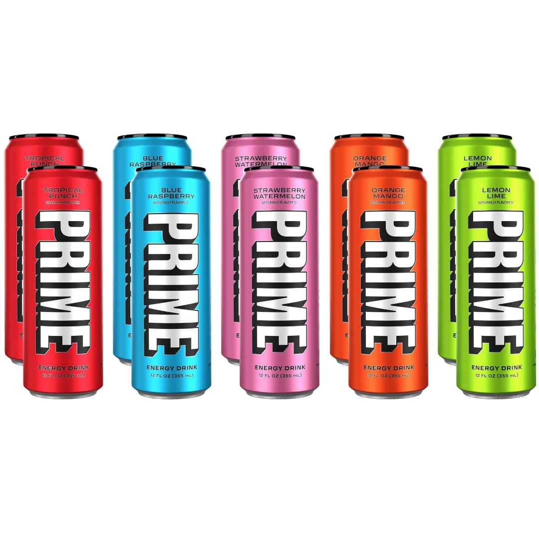 Mua NEW Prime Hydration Drink Energy Cans 5 Flavor Variety Sampler Pack ...