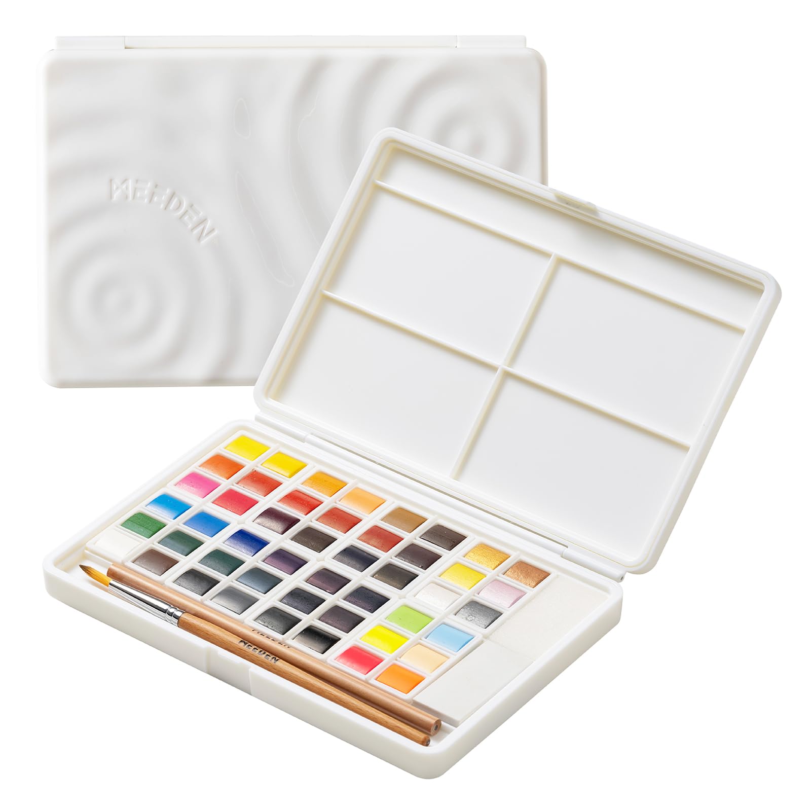 MEEDEN Watercolor Paint Set 48 Colors in Portable Box, Paint Kit with ...