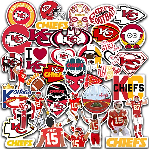 Kansas City Vinyl Chiefs Stickers Pack of 39 pcs 2-2,5 inch | Pricepulse
