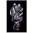 Amazon.com: XDTIOPIMY Colorful Microphone Music Poster - Modern Wall ...