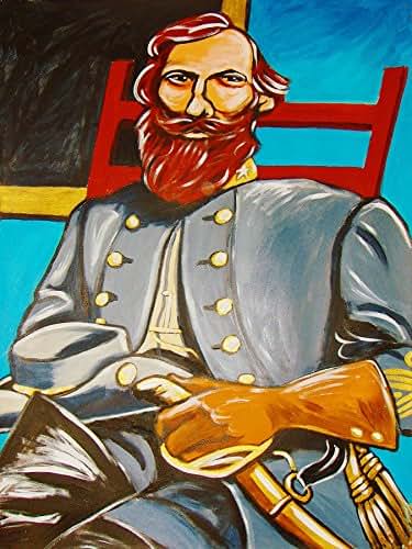 Amazon.com: JEB STUART PRINT POSTER Civil War Military History uniform ...