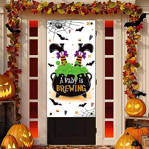 ML-ABIB-X Halloween Baby Shower Door Banner, Halloween A Baby is ...