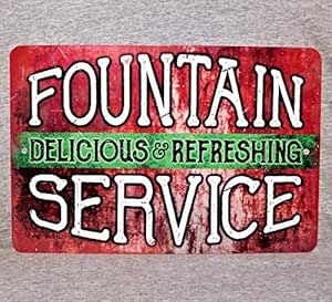 Ol322ay Letrero metálico Servir refrescos y Bebidas: Amazon.es: Hogar