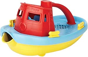 Amazon.com: Green Toys My First Tug Boat, Red : Toys & Games