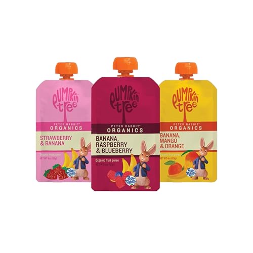 Peter Rabbit Organics Fruit Flavors Variety Pack 4 oz. Squeezable ...
