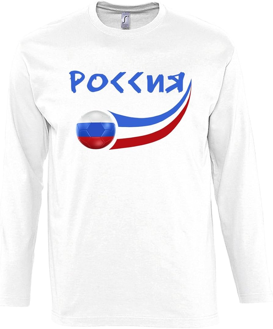 Supportershop Men's Russia T-Shirt: Amazon.co.uk: Clothing