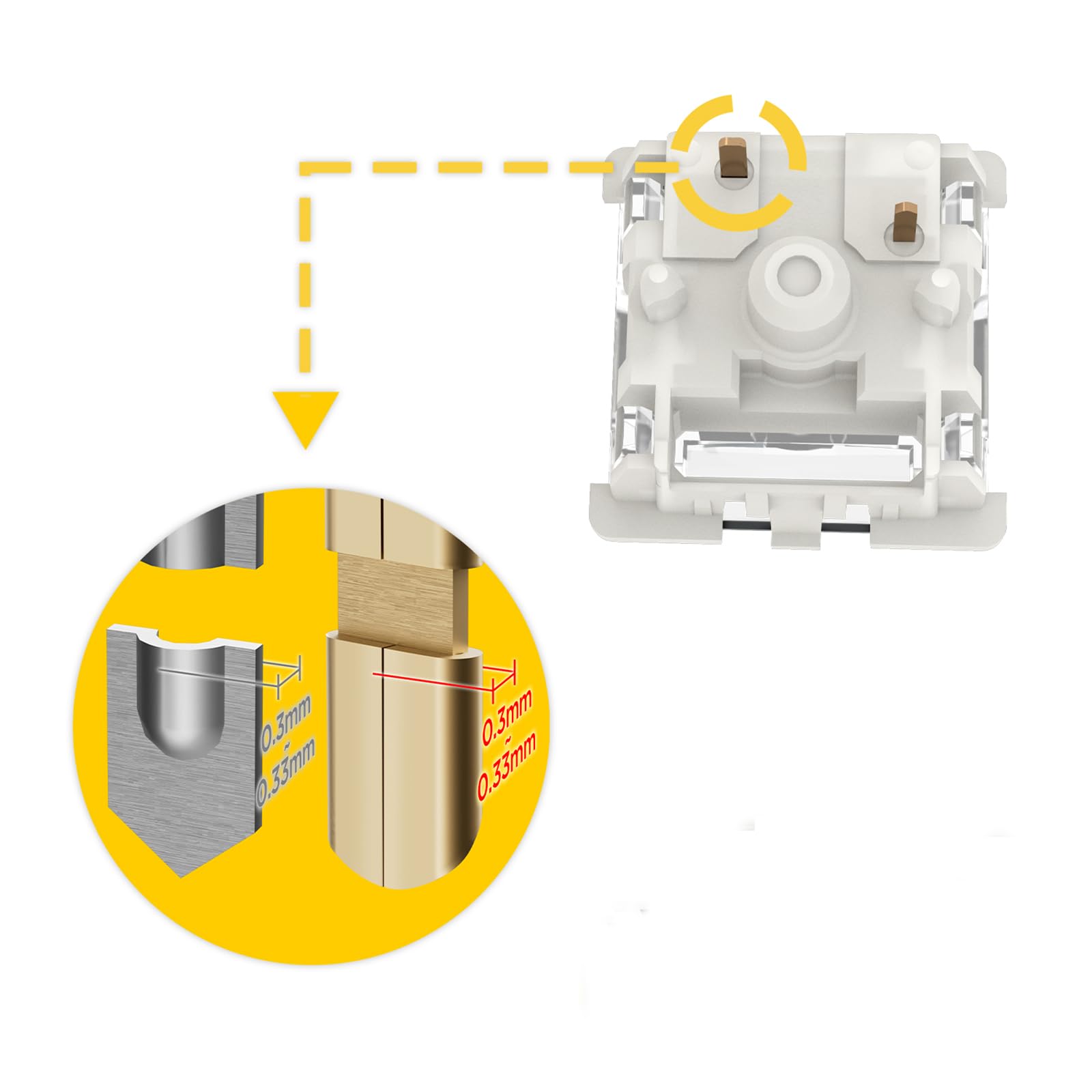 Gateron G Brown Pro 3.0 Pre-lubed Switches 5pin Tactile For MX ...