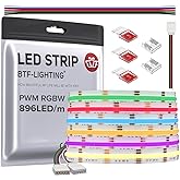 Amazon.com: BTF-LIGHTING FCOB COB LED Strip WS2814 IC RGBW 6000K Flexible High Density Color ...