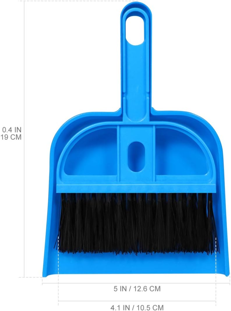 POPETPOP Cat Litter Broom and Dustpan – Pet Cage Broom Brush Dustpan ...