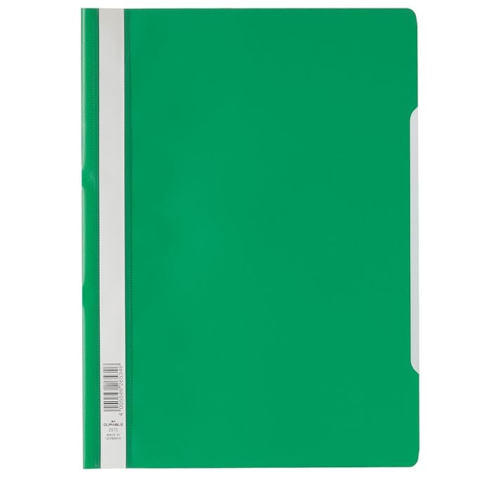 Durable Clear View A4 Folder - Green, Pack of 50: Amazon.co.uk: Office ...
