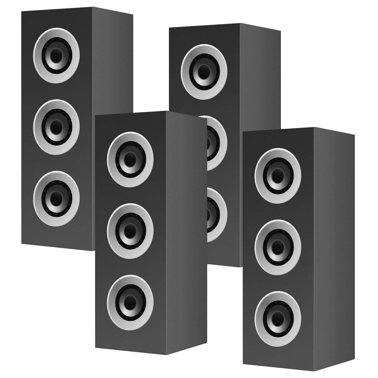 Humyoun 4 Pcs 80s 90s Party Decorations Hip Hop Party Favor 16.5 x 5.9 ...