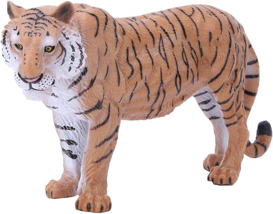 Solid Simulation Tiger Model, Plastic Male Tiger Animal Collection ...