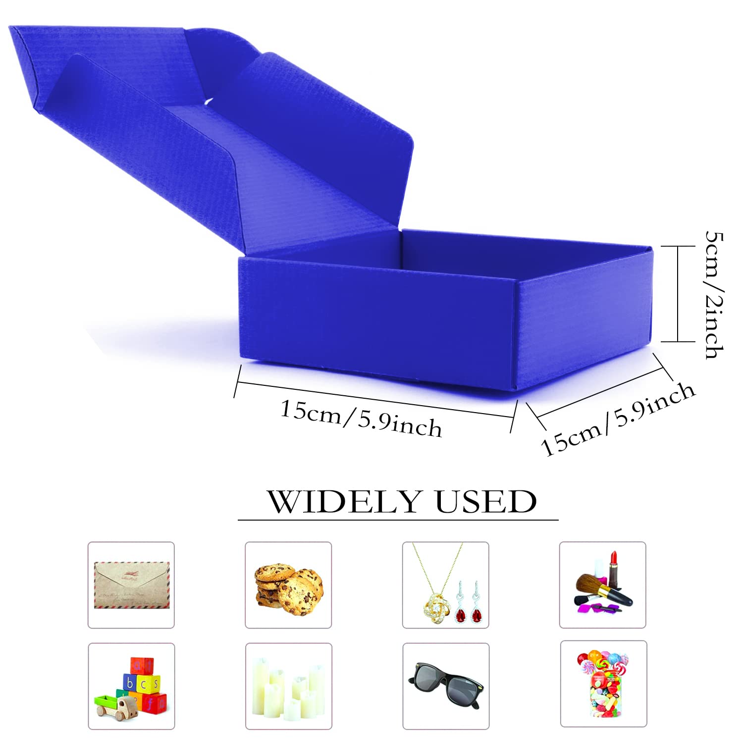 Mua 15 Pcs Royal Blue Cardboard Boxes Shipping Boxes, Recyclable ...