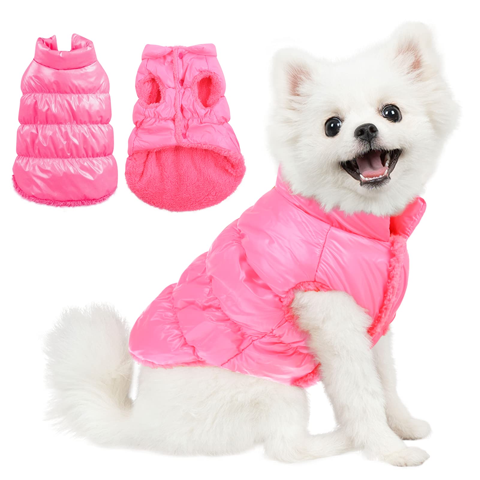 AOFITEE Dog Coat, Waterproof Dog Jacket, Winter Dog Coats for Small ...