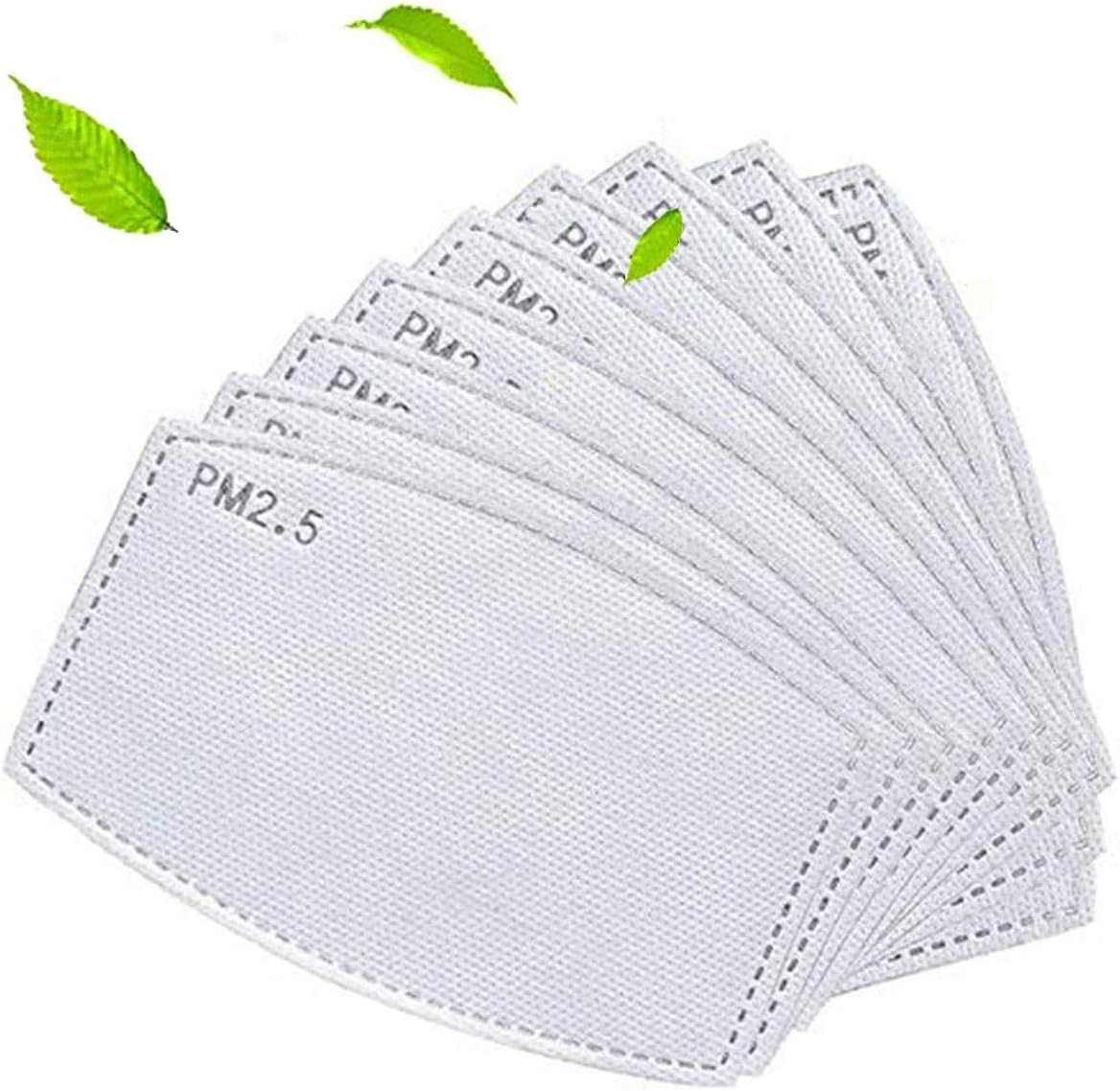 PM2.5 Mask Filter Replaceable, 5 Layer Activated Carbon PM2.5 Filter ...