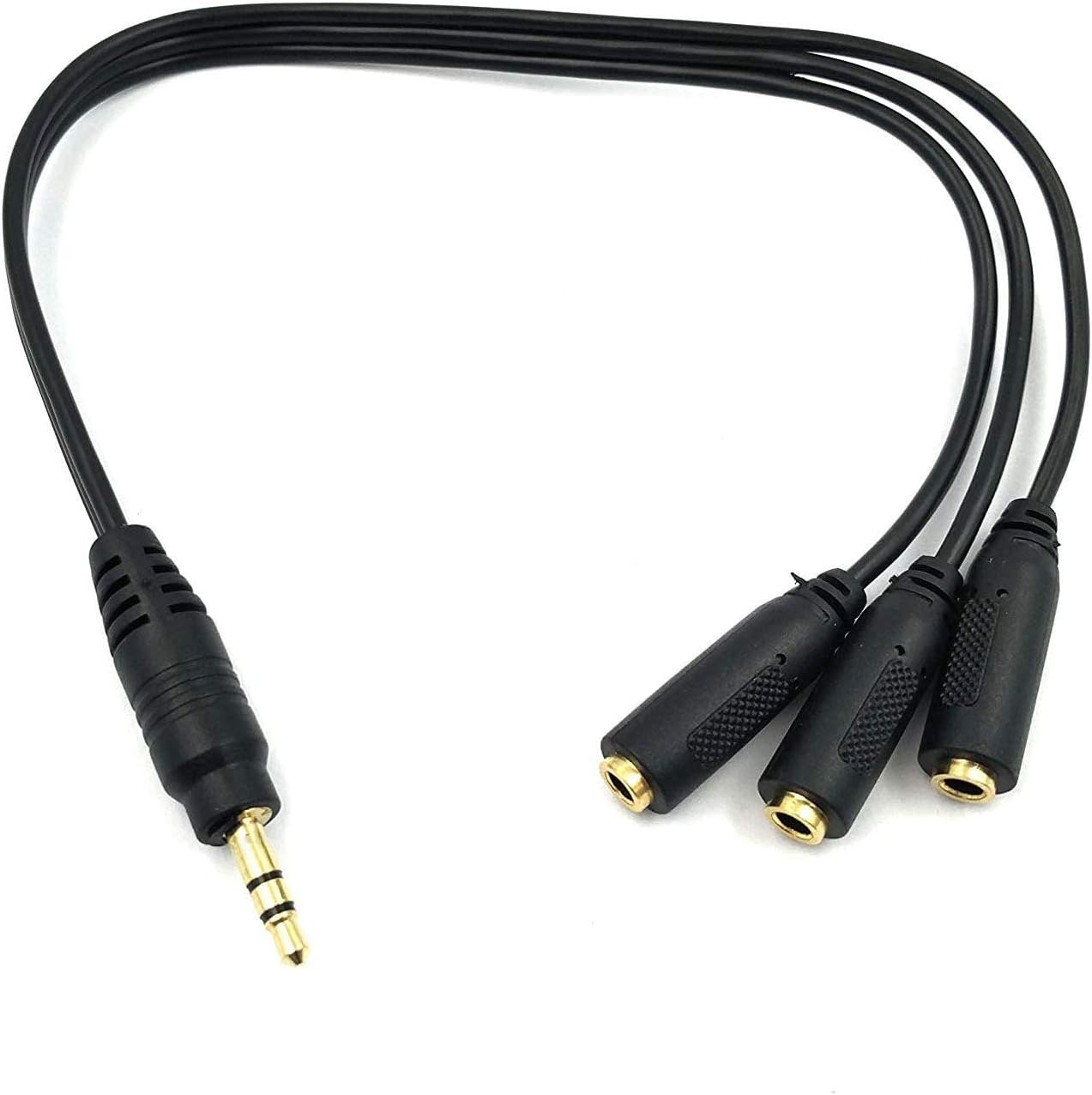 Aux Splitter 3 Way Cable, Maxhood 3.5mm (1/8″) TRS Male to 3x Female ...