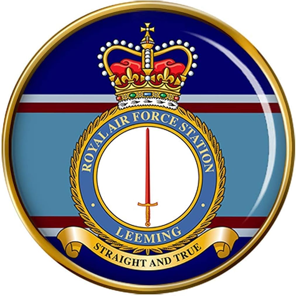 RAF Station Leeming Pin Badge: Amazon.co.uk: Clothing