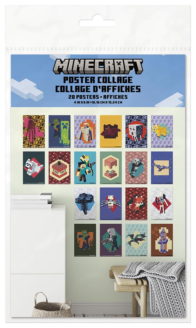 Mua Trends International Minecraft 20-Pack Poster Collage Poster ...