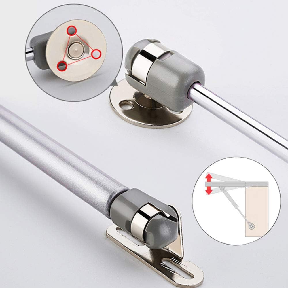BUZIFU 4 Pcs Gas Struts, Gas Spring Soft Close Hinge Window Lift and ...