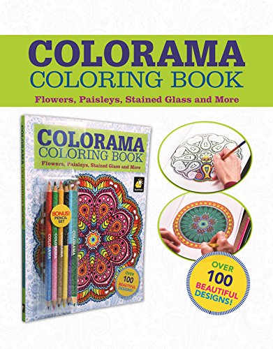 Colorama Coloring Book for Adults with 12 Colored Pencils, Create ...