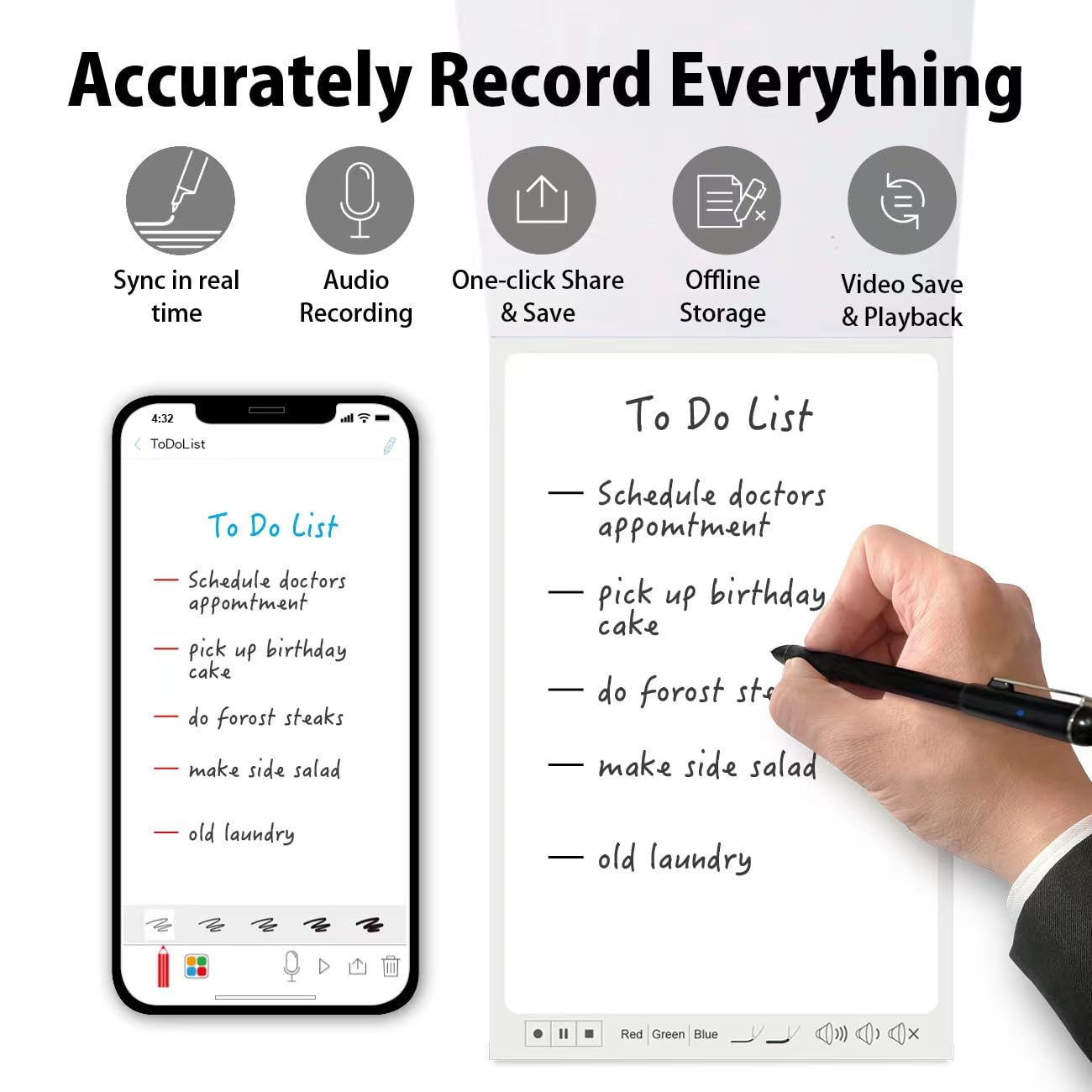 Mua Ophaya Digital Pen Smart Pen, Real-time Sync for Digitizing ...