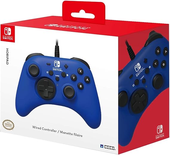 Nintendo Switch HORIPAD Wired Controller (Blue) by HORI - Licensed by ...