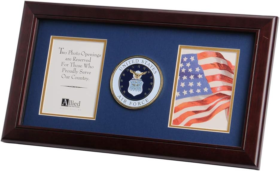 Amazon.com - U.S. Air Force Medallion 4-Inch by 6-Inch Double Picture ...