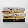 Amazon.com: 5-Piece Quote Decorative Book Set with Blank Pages, Fashion ...