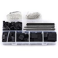 Conjunto de conectores de carcasa, Cabezales de hilera de pines Conector Dupont 1450 piezas Kit ...
