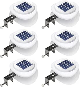 DBF Outdoor Solar Gutter Lights【Upgraded Version】Solar Fence Post ...