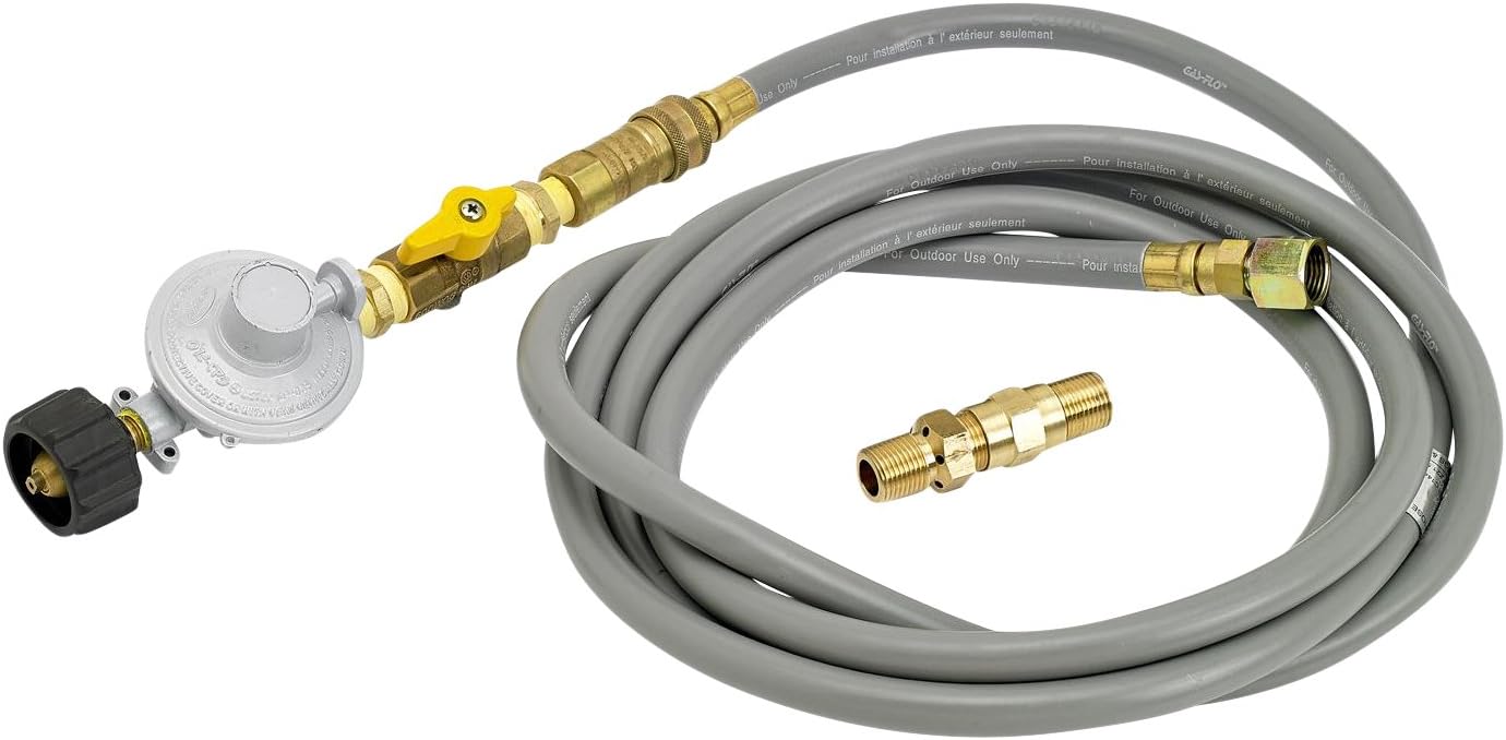 American Fireglass Fire Pit Propane Installation Kit with 12' Hose ...