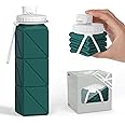 Amazon.com: Popdigito Portable Collapsible Water Bottles,BPA Free Food-Grade Silicone Reusable ...