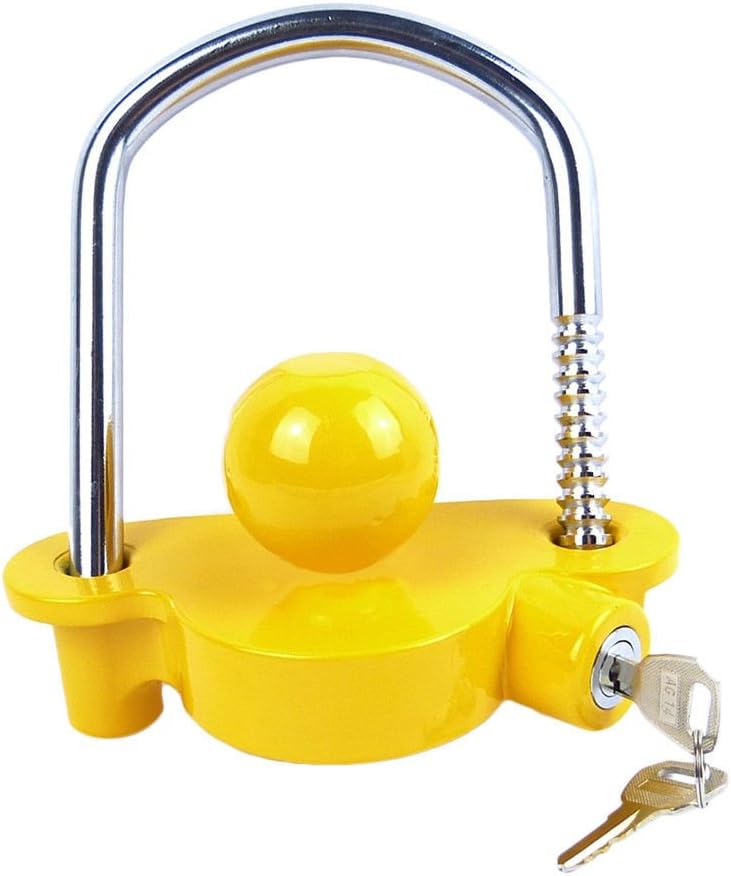Amazon.com: Lot of 2 Universal Trailer Ball Hitch Coupler Lock Ball ...
