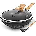 Amazon.com: COOKLOVER Nonstick Woks And Stir Fry Pans Die-cast Aluminum Scratch Resistant 100% ...