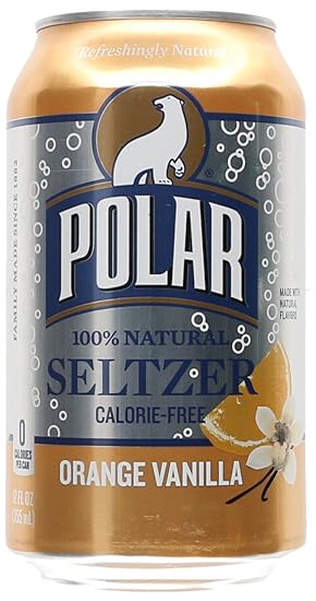 Amazon.com : Polar Seltzer Water, Orange Vanilla, 12 fl oz : Grocery ...