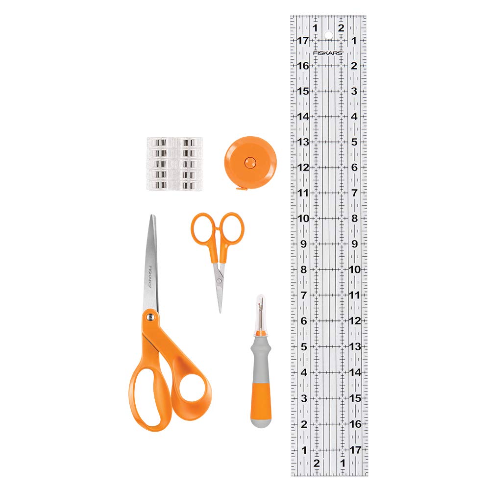 Fiskars Beginner Sewing Set (6pc), Orange 6 Count