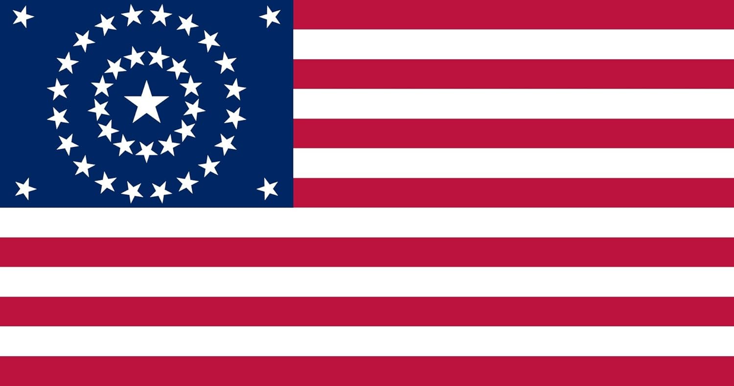 Amazon.com : magFlags Large Flag US 38 Star Flag Concentric Circles ...