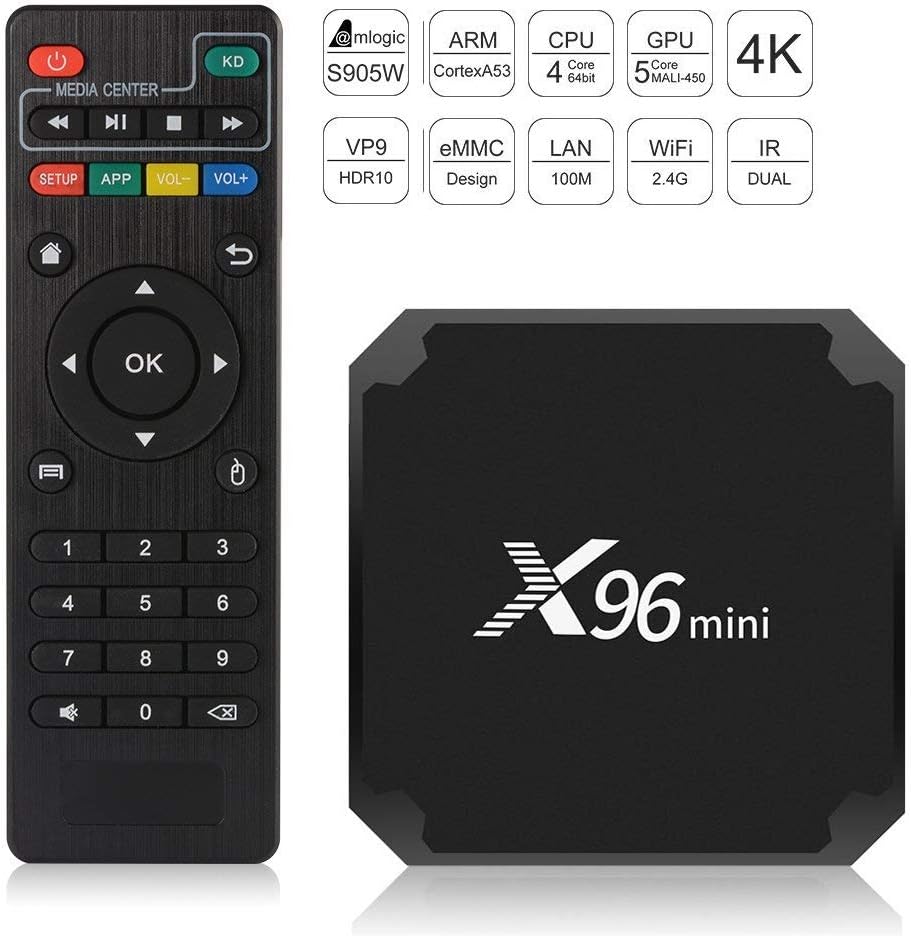 Android TV Box X96 Mini Android Box, Smart Media Player con 1GB de RAM ...