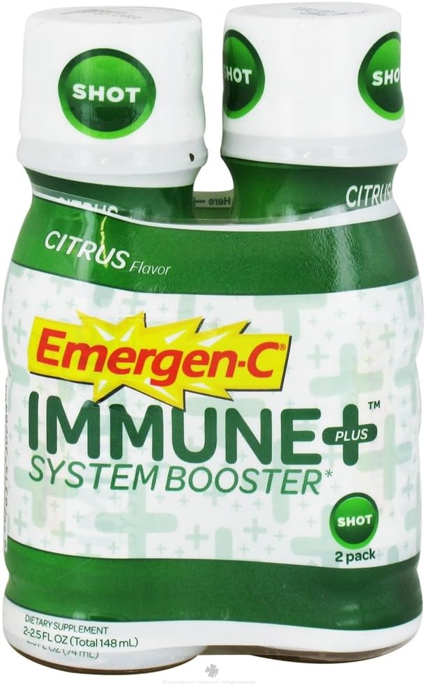 Amazon.com: Emergency Immune+ Shot (2 Bottles) 2.50 Ounces: Health ...