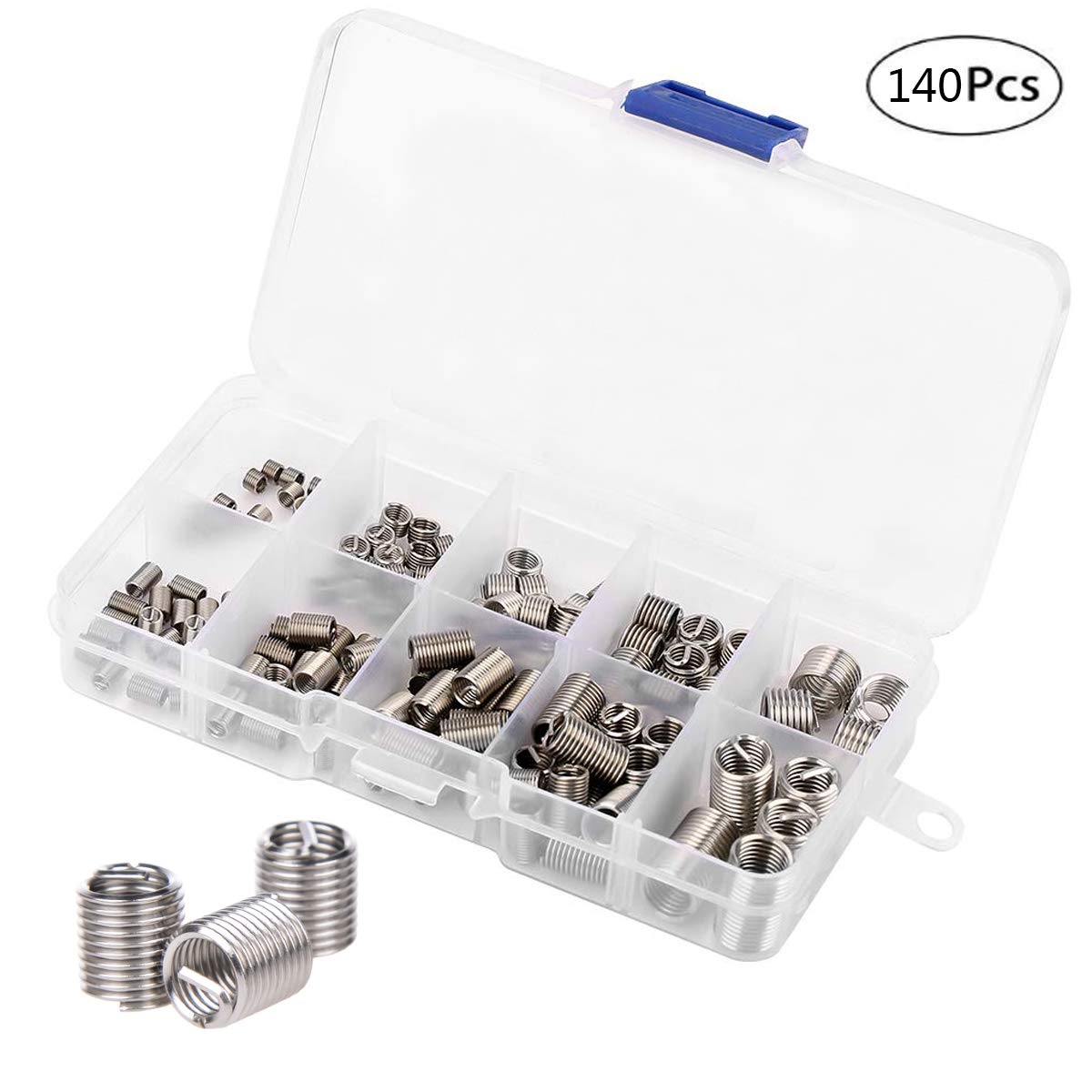 Mengger 140pcs Filets Rapportés réparation de filetage Insert Fileté M2 ...