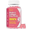 Amazon.com: Vegan Collagen Gummies with Biotin, Sea Moss, Keratin, Hyaluronic Acid , Vitamin for ...