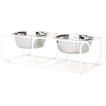 Elevated Dog Feeder Wire Elevated Dog Bowls, Raised Dog Bowl Stand,