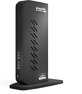 Amazon.com: Plugable USB 3.0 and USB-C Universal Laptop Docking Station ...