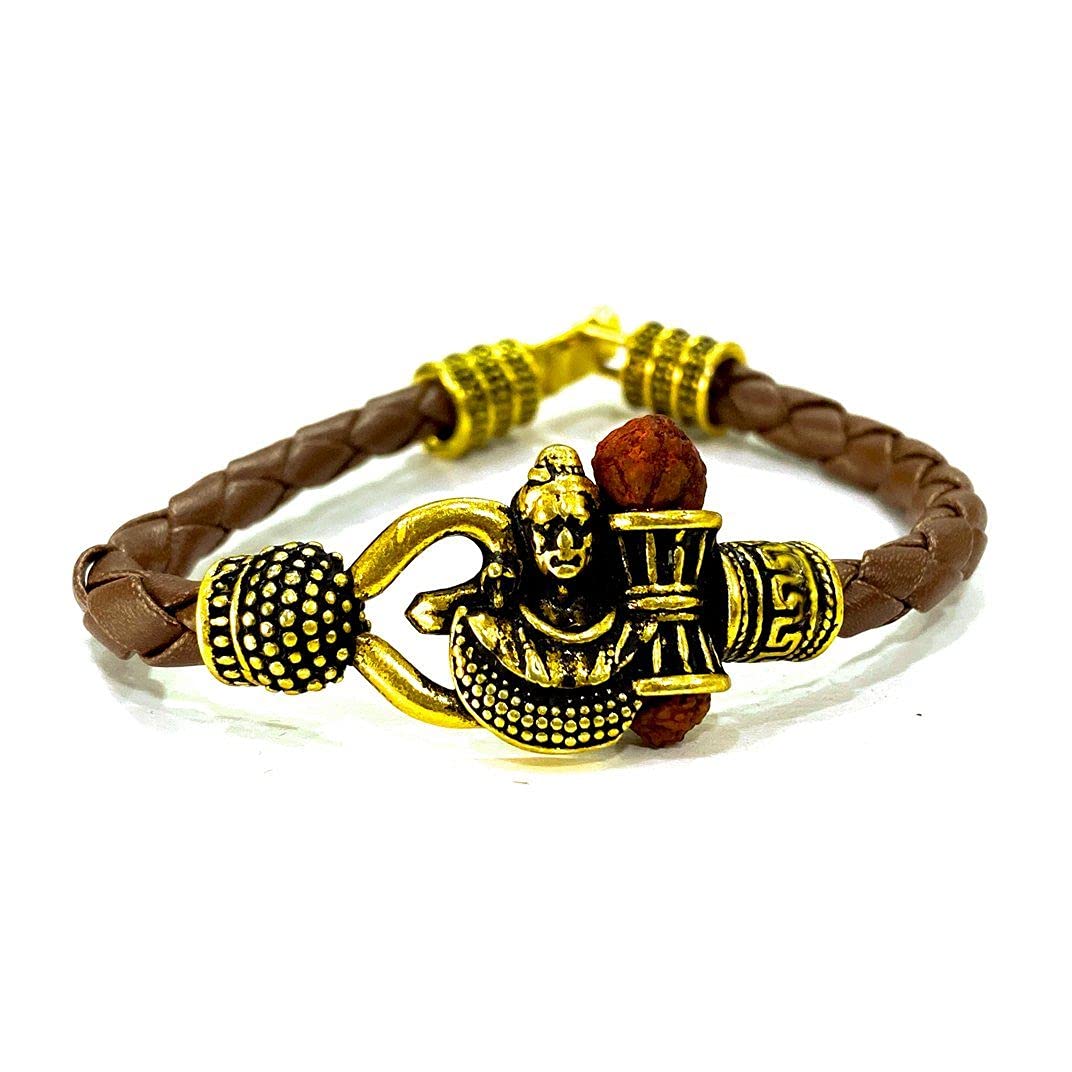 Buy Ayaana Divine Shiva Men's Golden Bracelet at Amazon.in