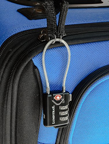 TSA Approved Cable Luggage Locks plus Bonus 4 Foot Steel Cable ...