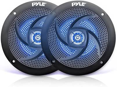 Amazon.com: Low-Profile Waterproof Marine Speakers - 100W 4 Inch 2 Way ...