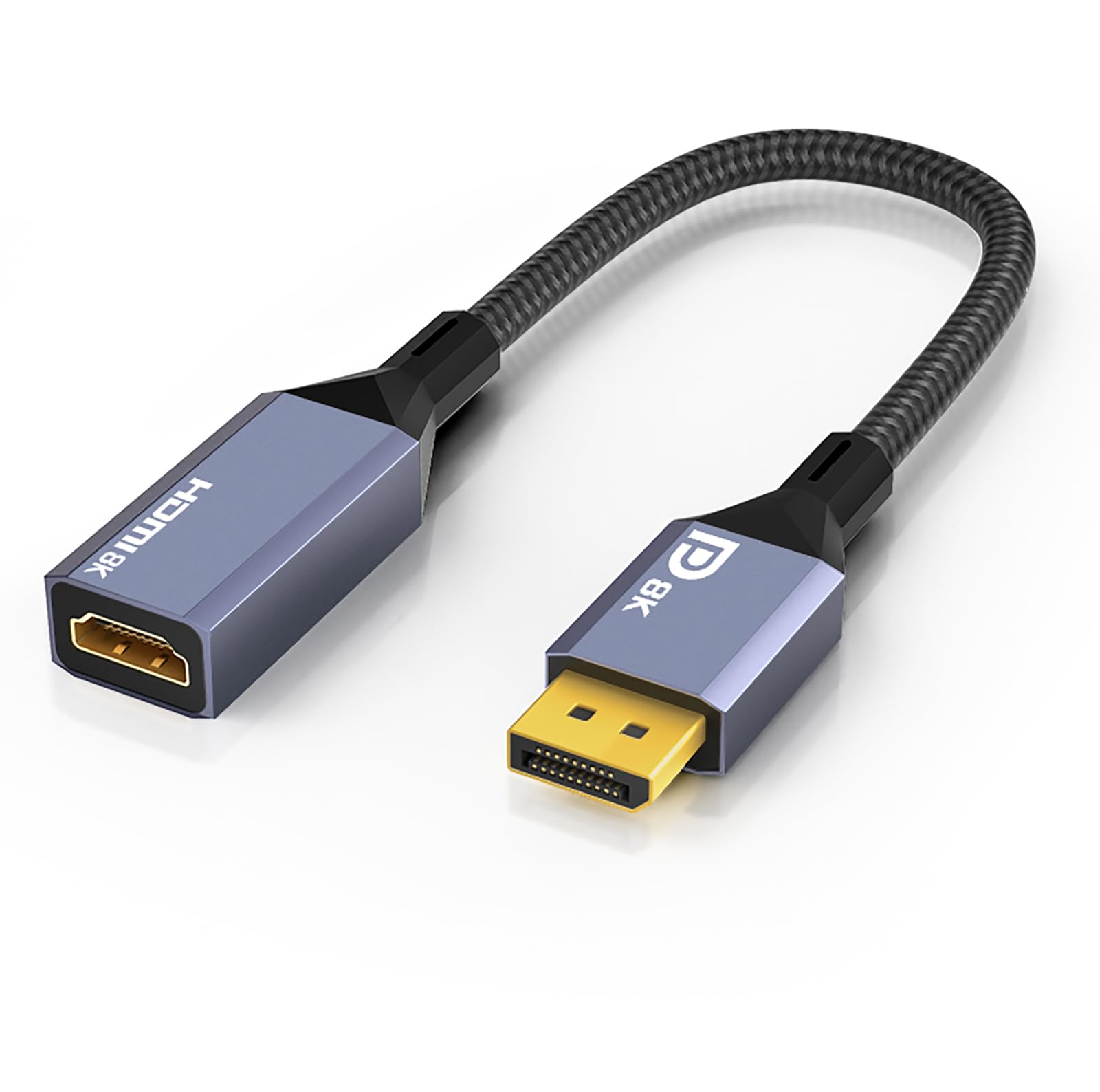 AGFINEST 8K Display Port 1.4 to HDMI 2.1 Adapter 4K@120Hz 8K@60Hz ...