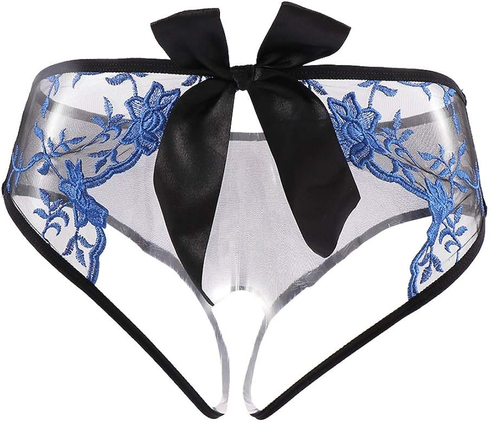 GZGJNK Frauen Sexy Dessous exotische offene Schritt sexy Höschen Transparente Spitze Stickerei ...